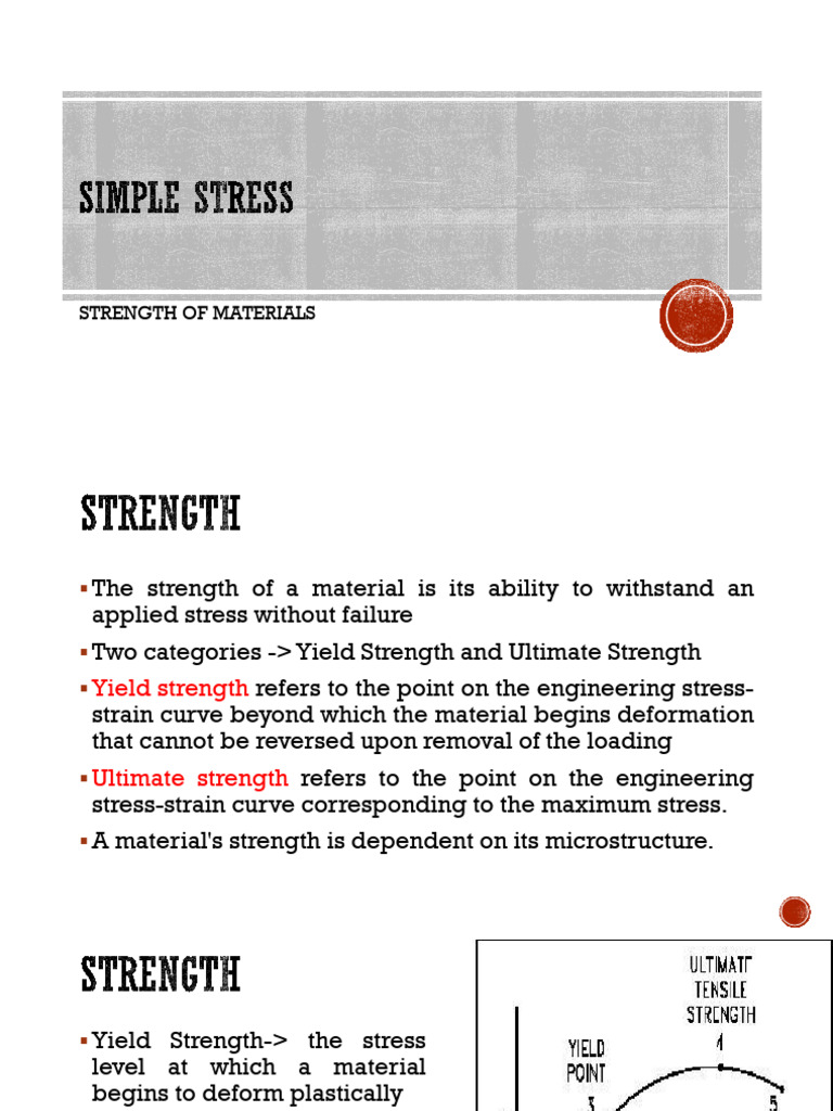 Lesson 2 Simple Stress | PDF