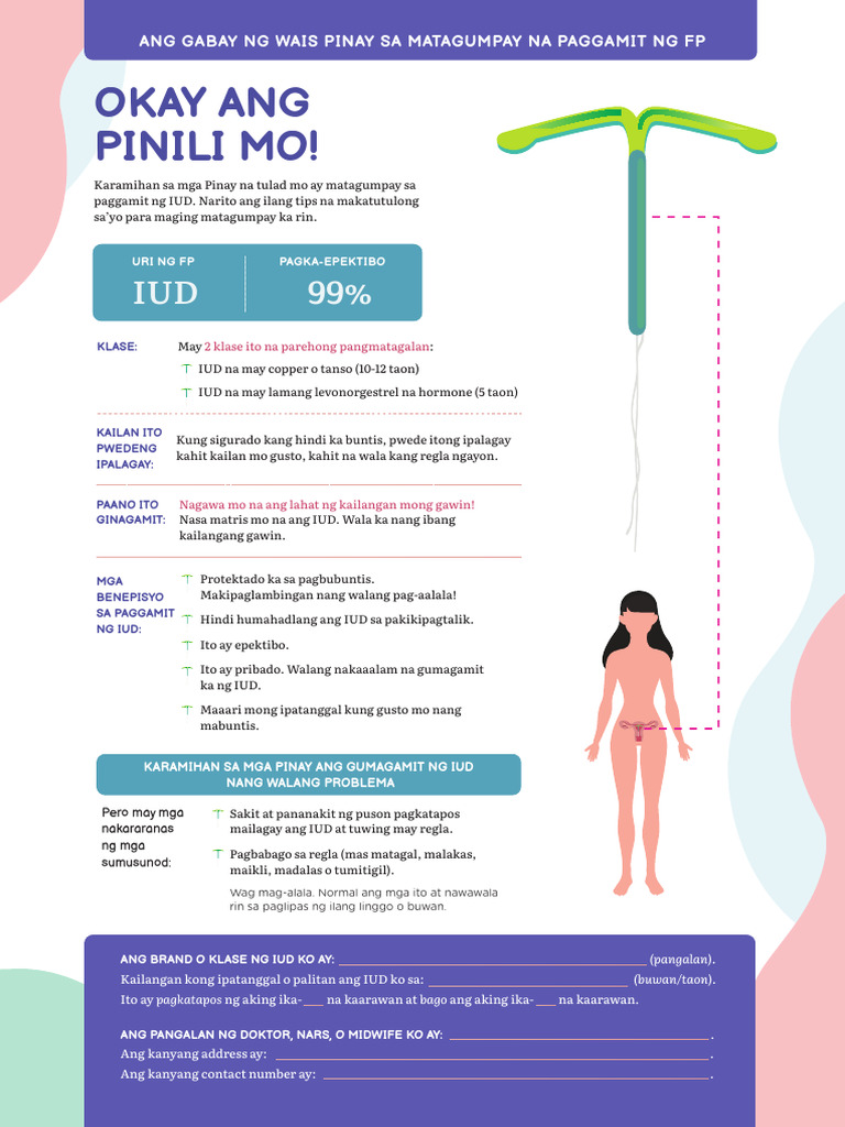 4 IUD Take Home Guide FIL - Compressed | PDF