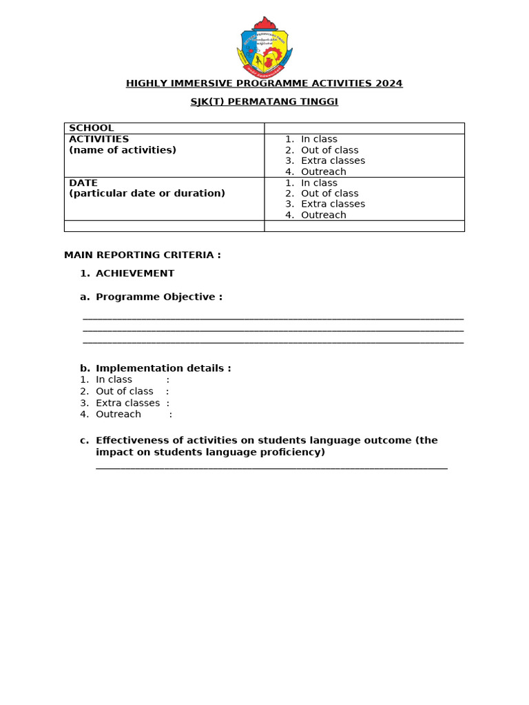 Hip One Page Report | PDF | Business | Finance & Money Management