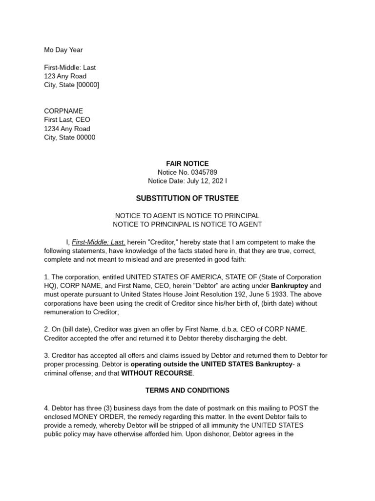 FAIR NOTICE - Coupon Acceptance | PDF