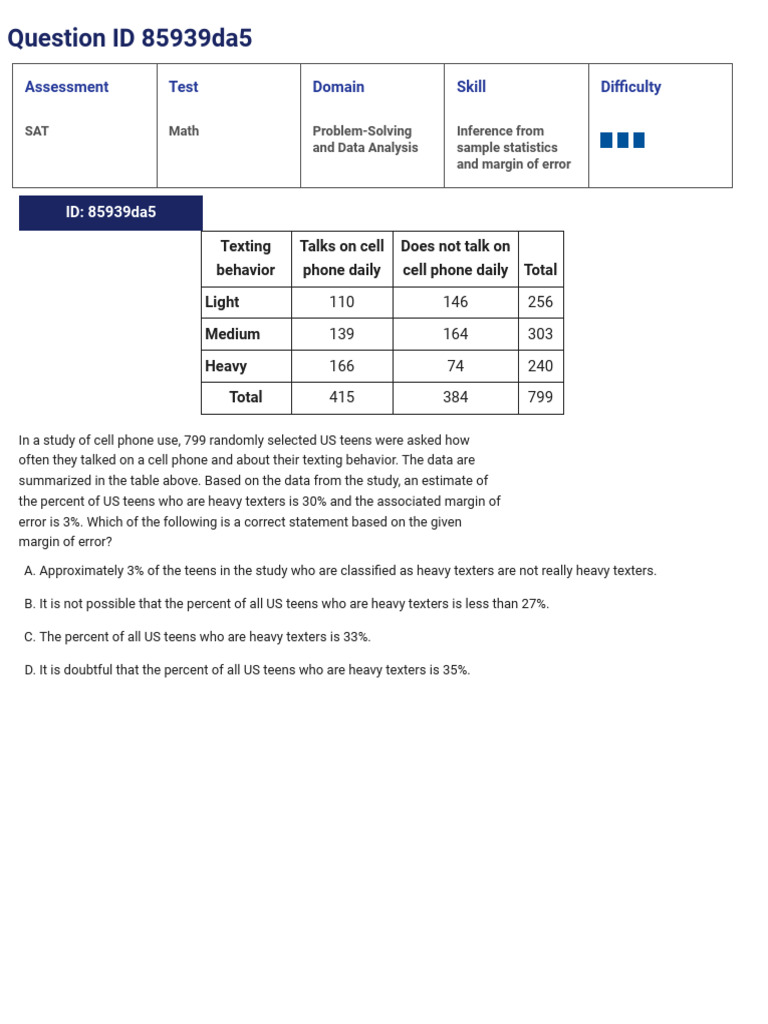(SSQB) Problem-Solving and Data Analysis - MATHS | PDF