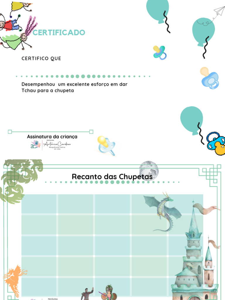 Recanto Da Chupeta | PDF