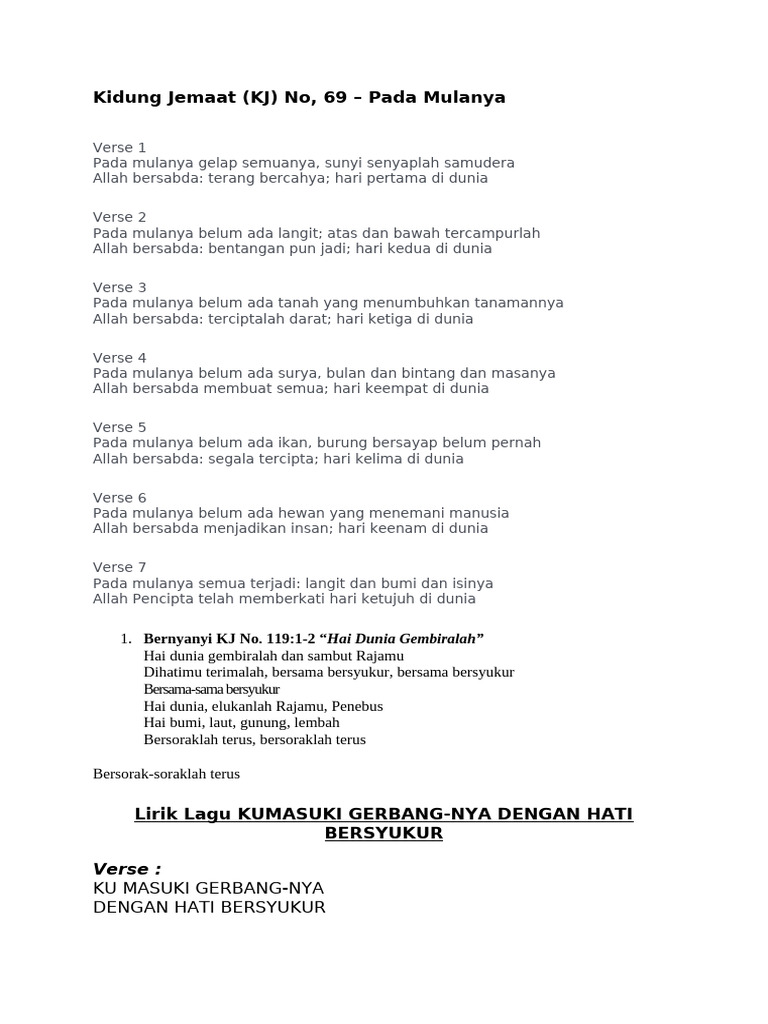 Kidung Jemaat | PDF