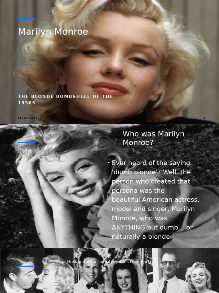 English Marilyn Monroe Presentation | PDF