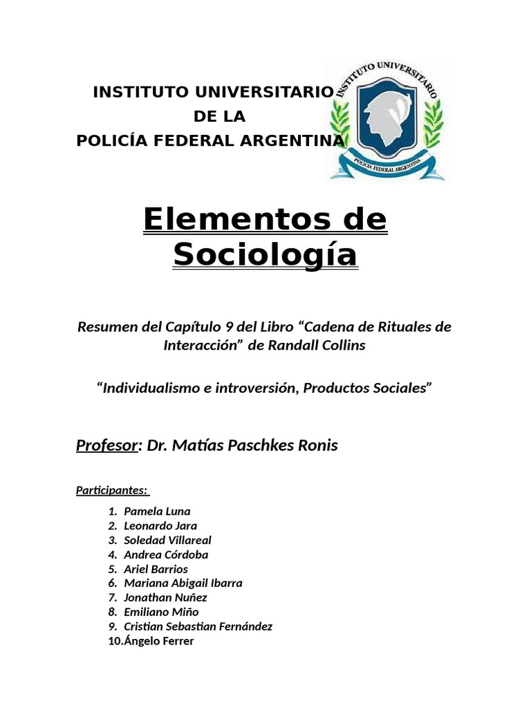 RESUMEN CAP 9 RANDALL COLLINS - Revisado | PDF
