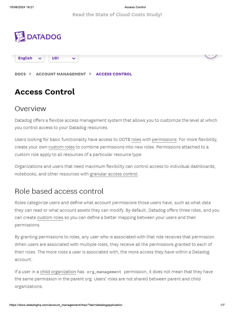 Access Control - Rbac | PDF