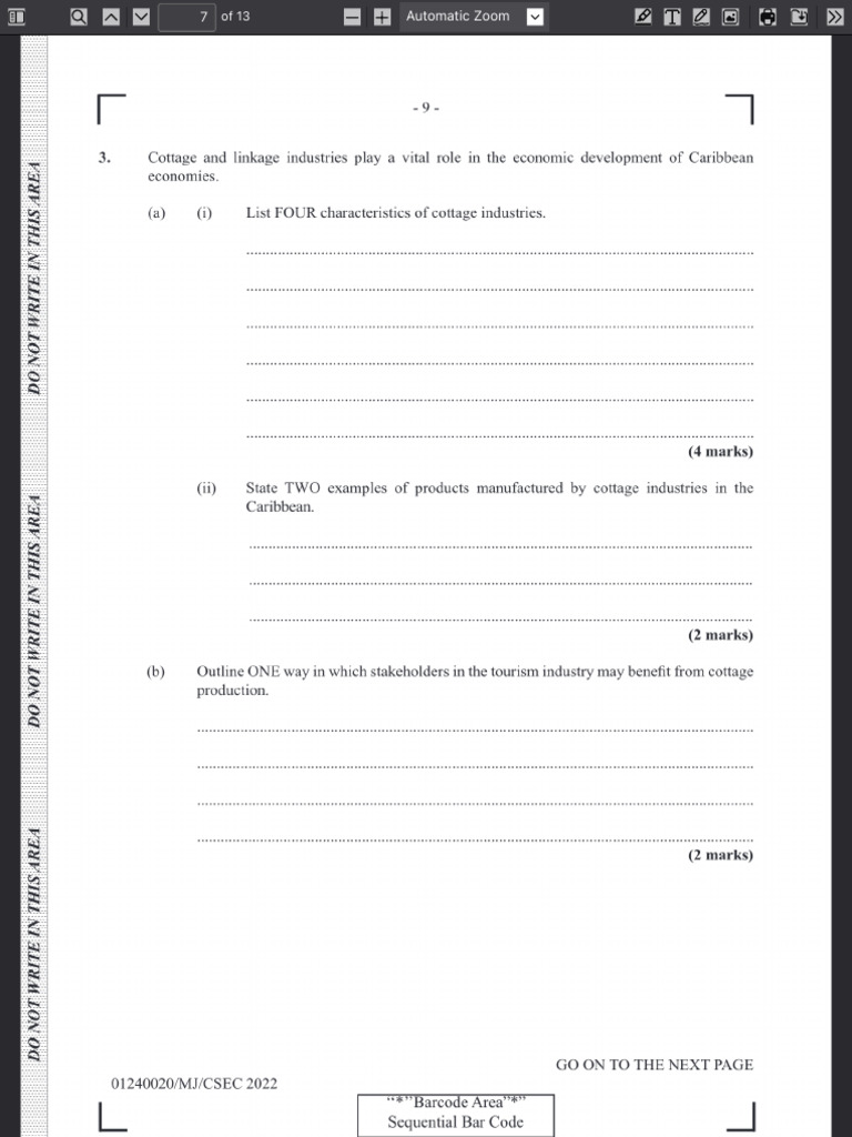 CSEC & CAPE Past Papers | PDF