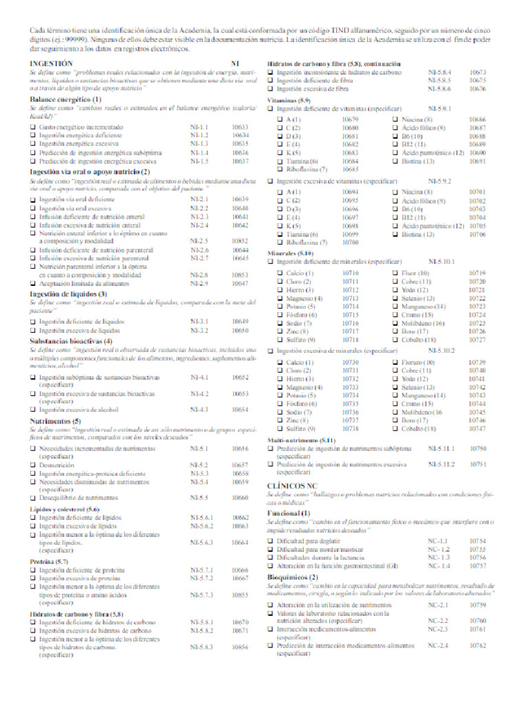 Diagnóstico Nutricio Pess | PDF
