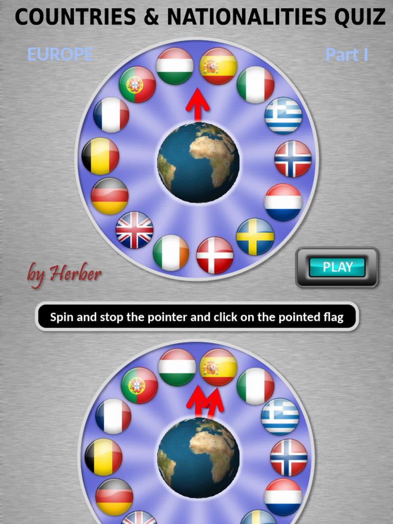 Countries Wheel I Fun Activities Games Games - 67754 | PDF