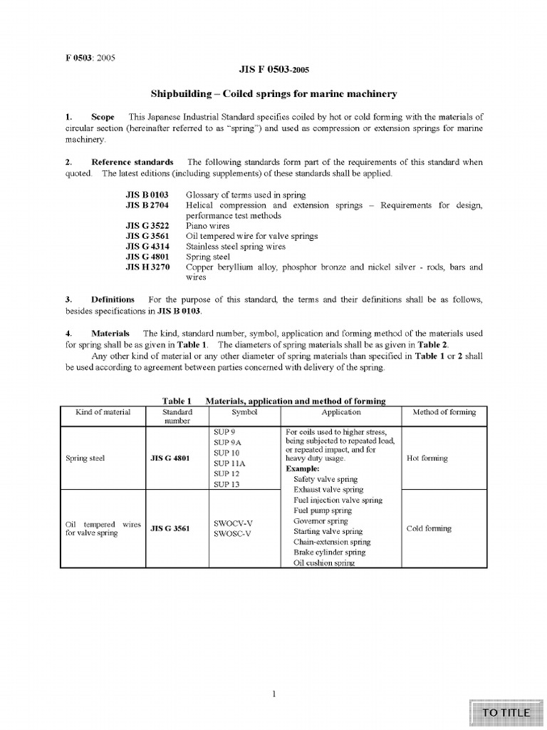 JIS F 0503-2005 Scan | PDF