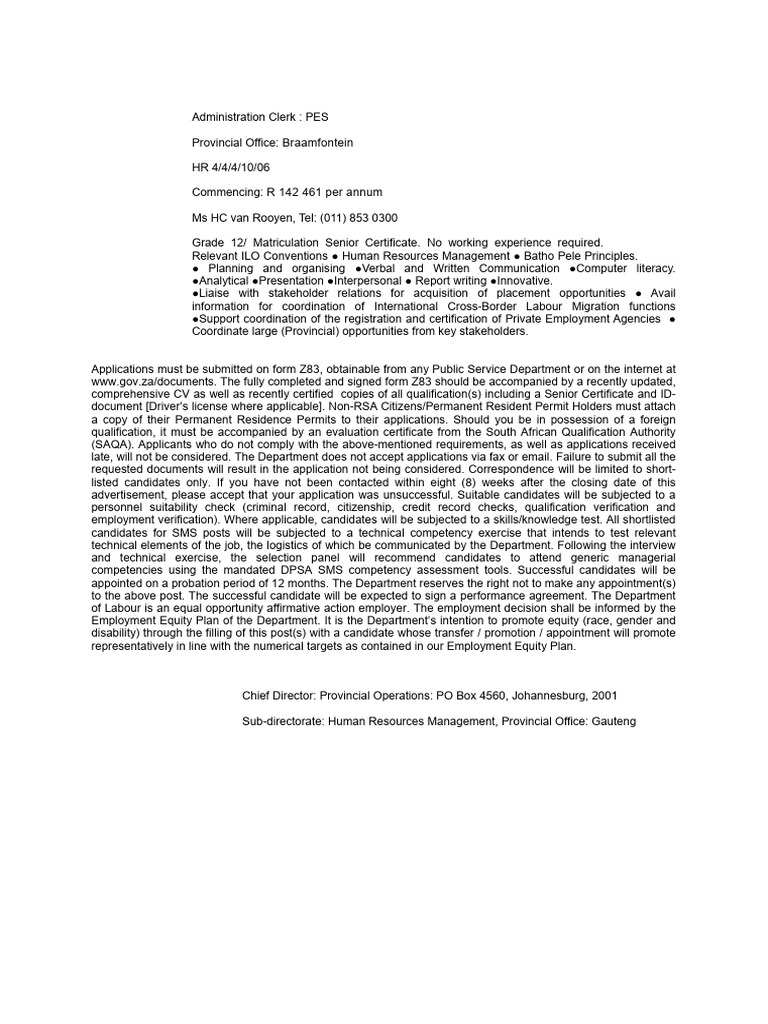 Field File Adminclerkpes Jhb 14nov2016 Pdf 
