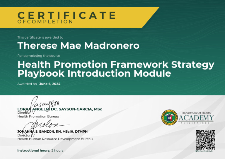 Health Promo Framework Strategy Playbook Introduction Module | PDF