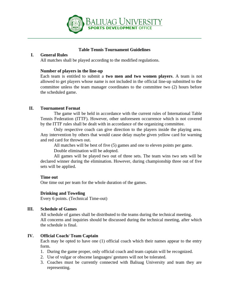 Table-Tennis-Tournament-Guidelines | PDF