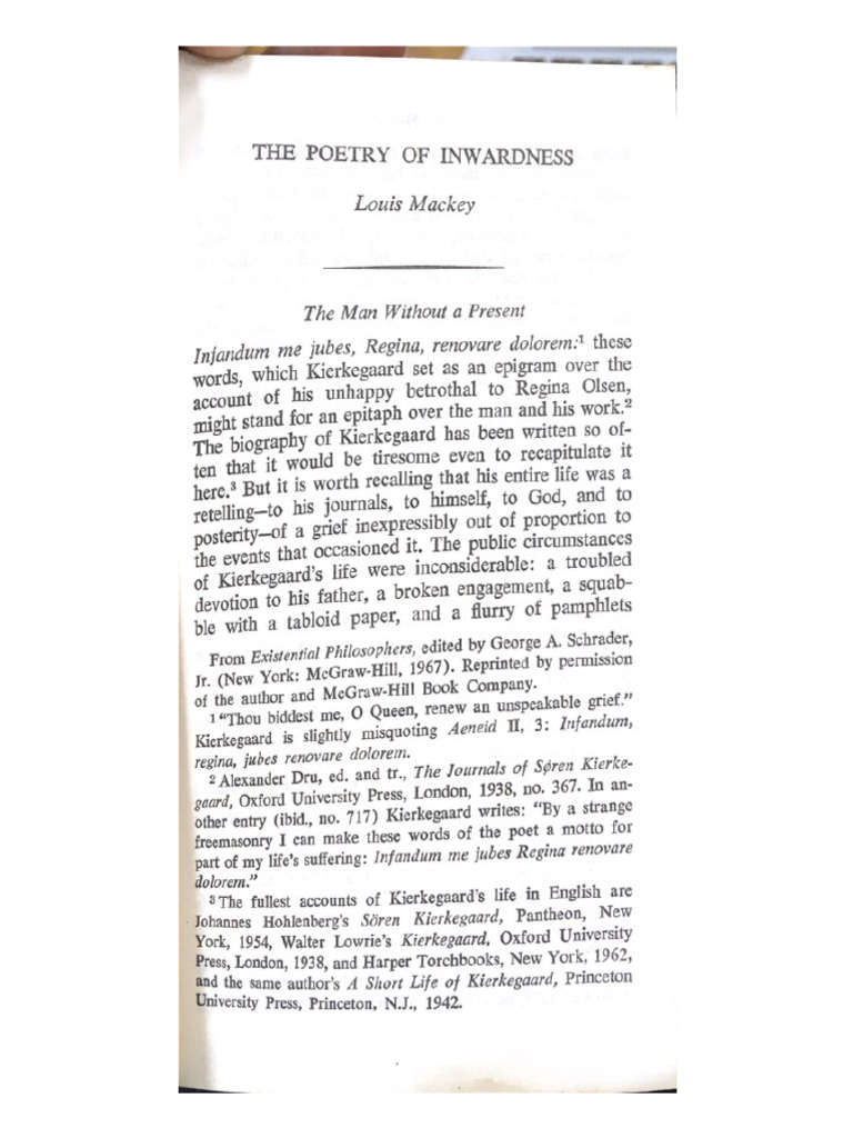 Kierkegaard Poetry | PDF