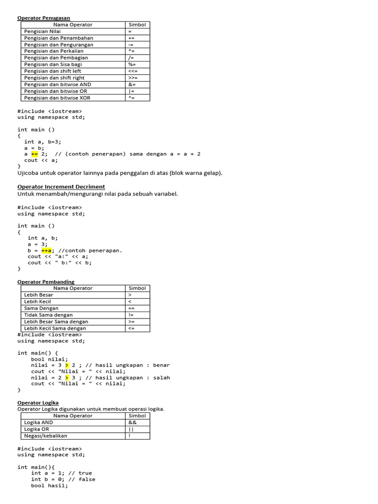 Project C++ Operator1 | PDF