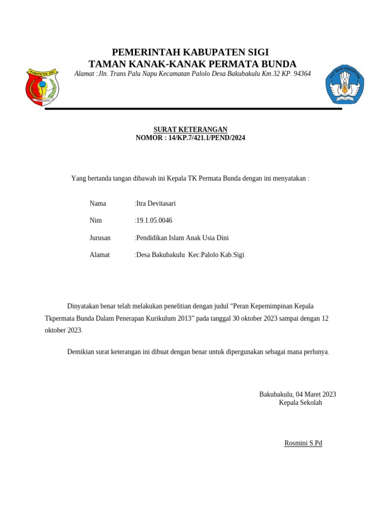 Pemerintah Kabupaten Sigi | PDF