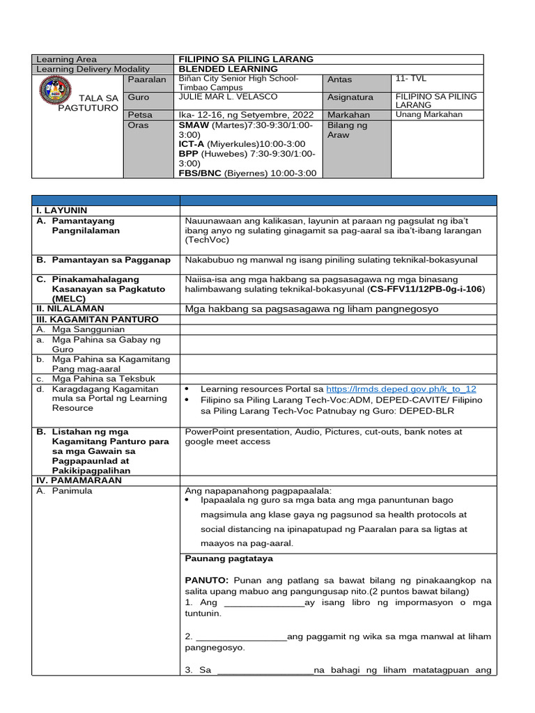LE FPL Week4 | PDF | Career & Growth