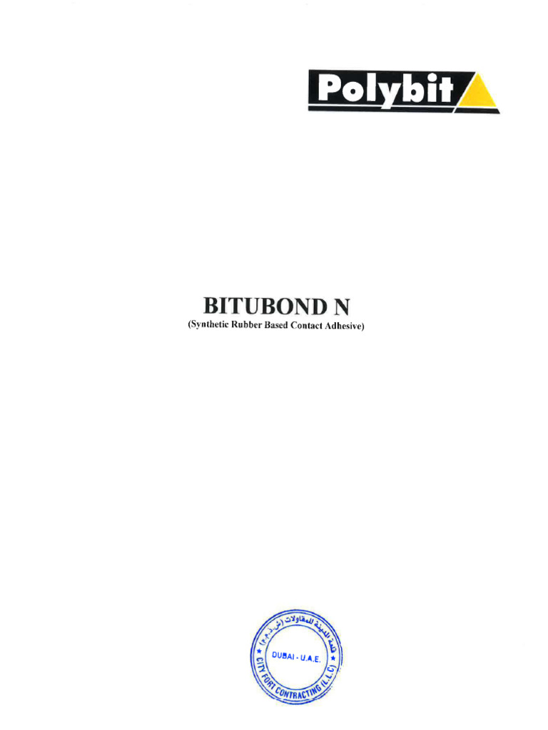 Bitubond N - MSDS | PDF