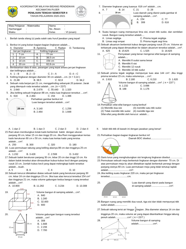 PTS Mat.2.2021 | PDF