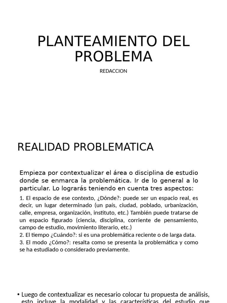 Realidad Problematica | PDF