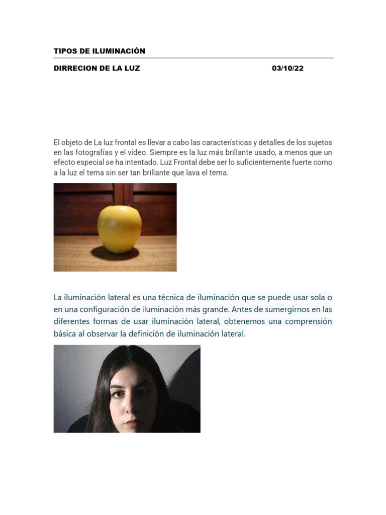 Tipos de Iluminación | PDF