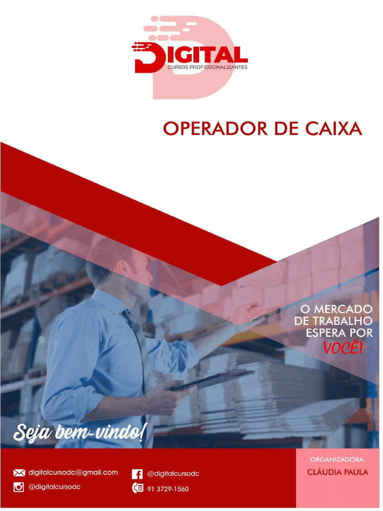 Apostila Digital - Operador de Caixa e Informática | PDF