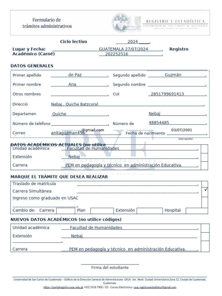 Formulario Rye - 2 | PDF