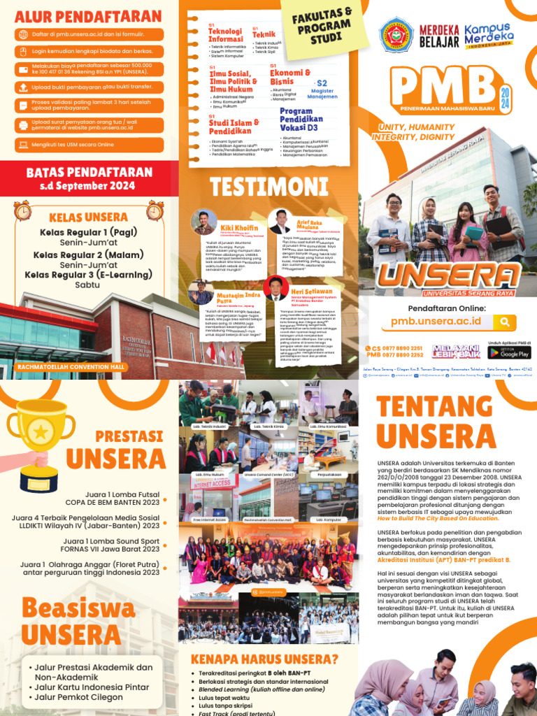 Brosur Umum UNSERA 2024 | PDF
