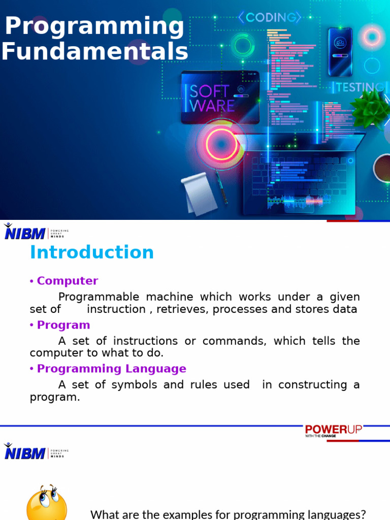 Programming Fundamentals | PDF