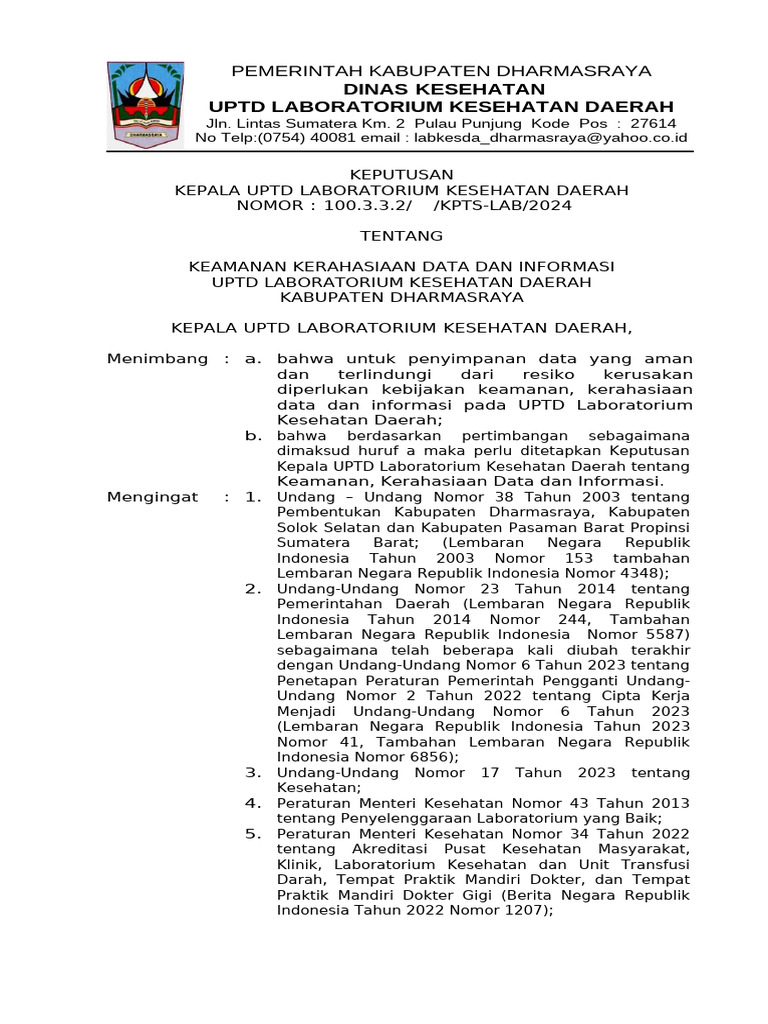 Mfk 2 2 Sk Keamanan Dan Kerahasiaan Dokumen Pdf