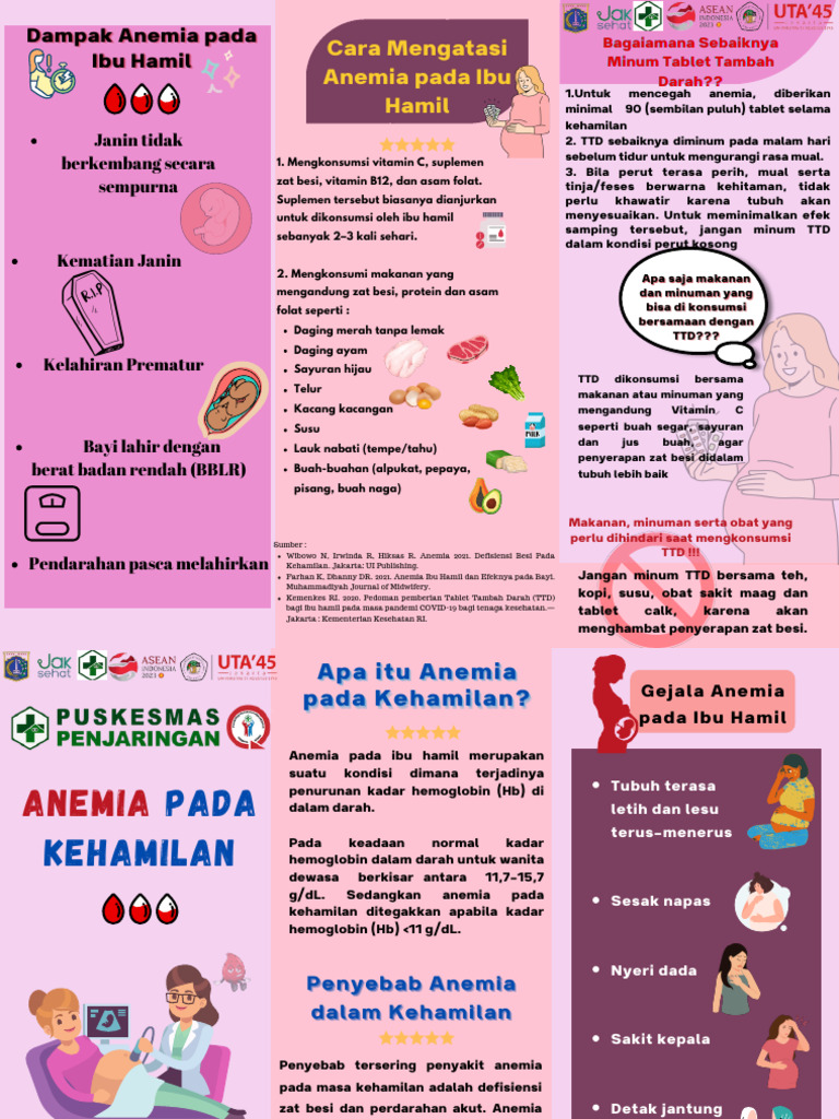 Leaflet ANEMIA PADA IBU HAMIL revisi 1 | PDF