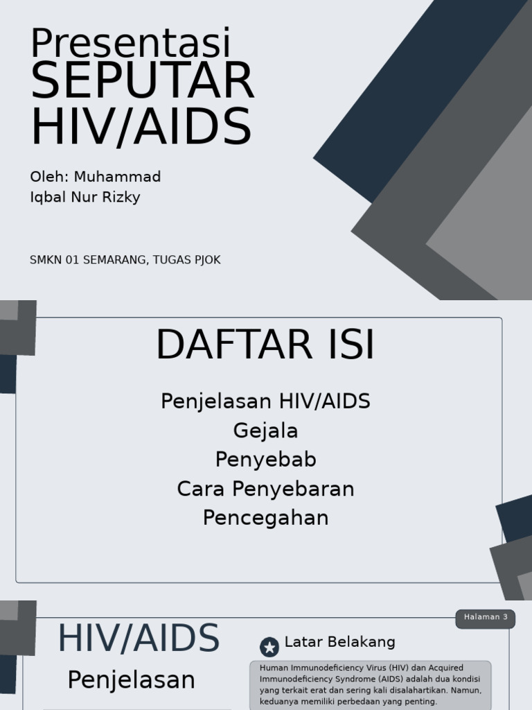 Pjok Hiv Aids Muh Iqbal 19 | PDF