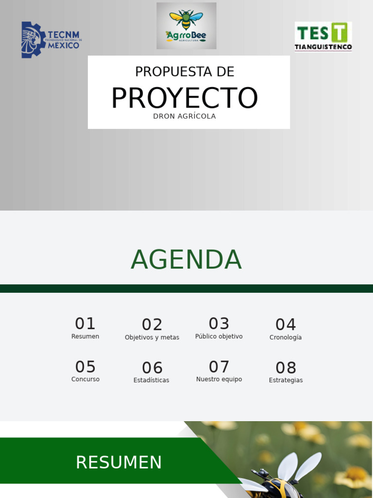 Presentacion Propuesta de Proyecto Moderno Profesional Blanco y Negro | PDF