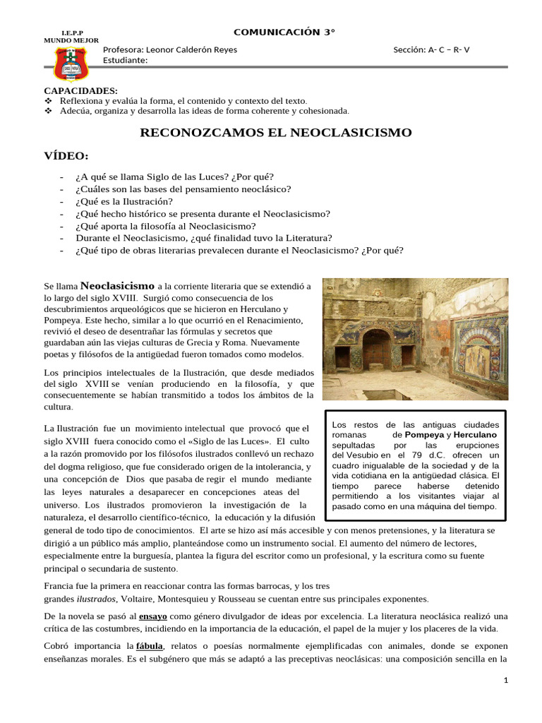 Neoclasicismo | PDF
