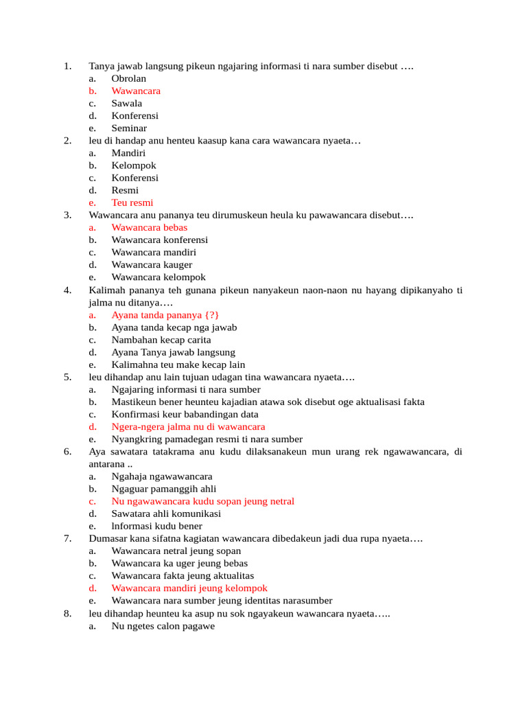 Soal Sunda X 2024 | PDF
