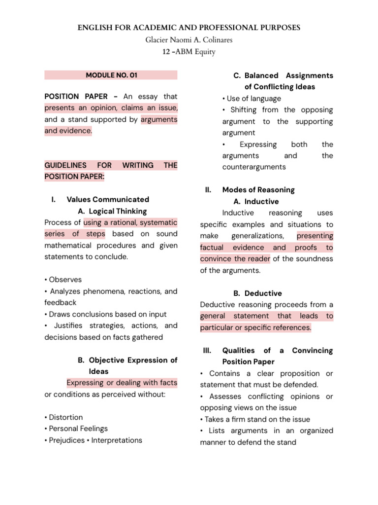 English For Academic and Professional Purposes | PDF