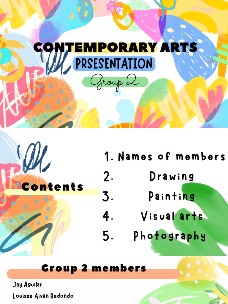 Contemporary Arts Presentation | PDF | Drawing | Paintings