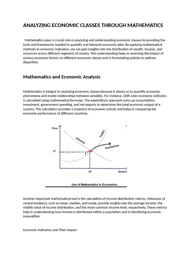 Economic Classes | PDF