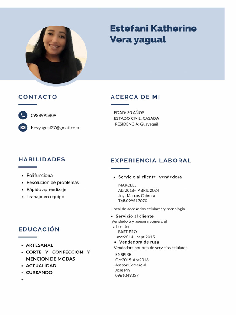 CV Katherine Vera | PDF