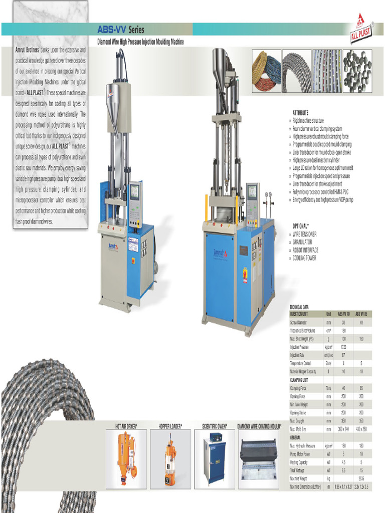 Diamond Wire Rope Coating Machine | PDF