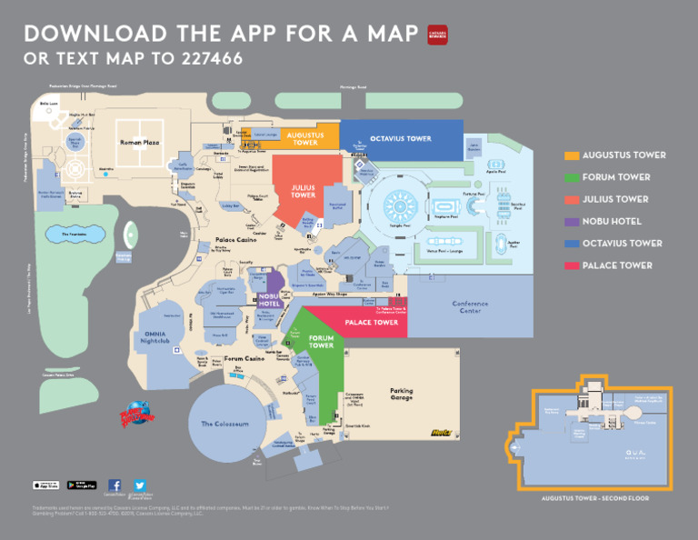 Caesars Palace Hotel Map | PDF