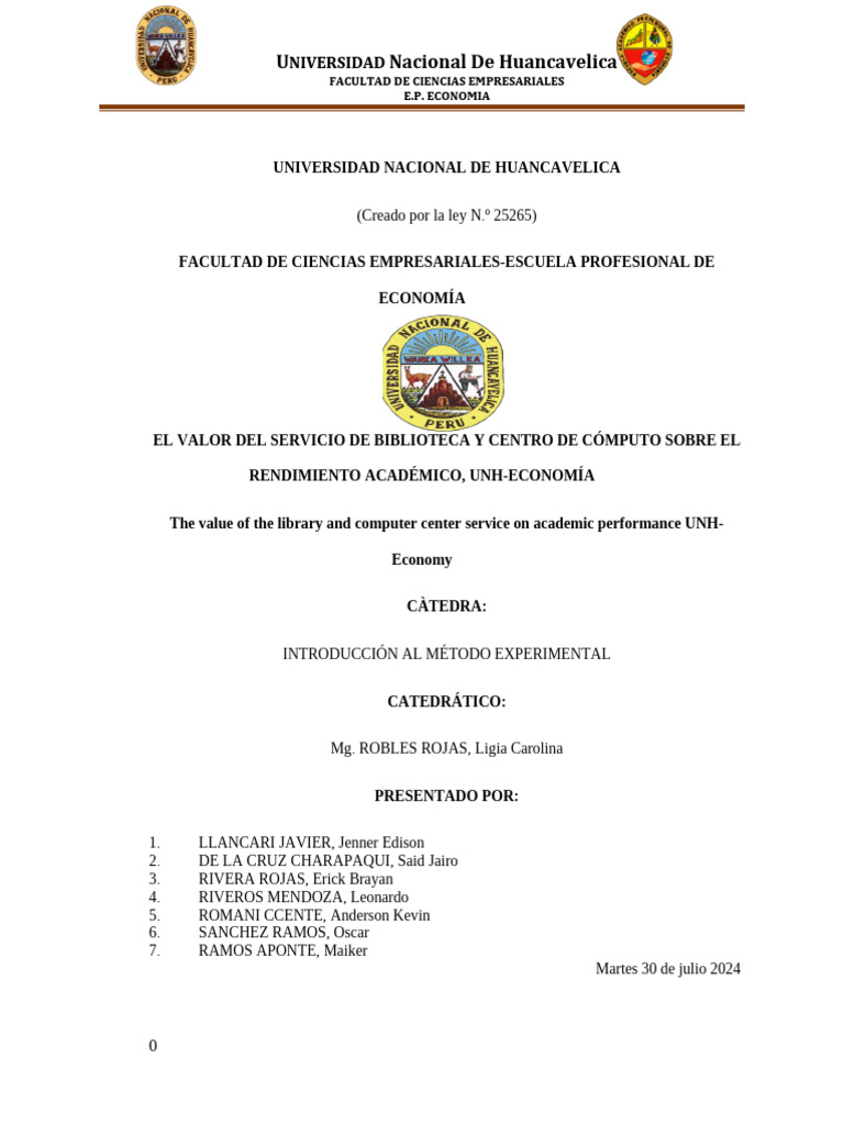 Informe Borrador | PDF