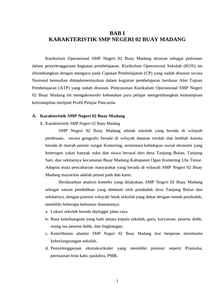 Kosp SMPN 02 BM Ta 2024-2025 (2) | PDF