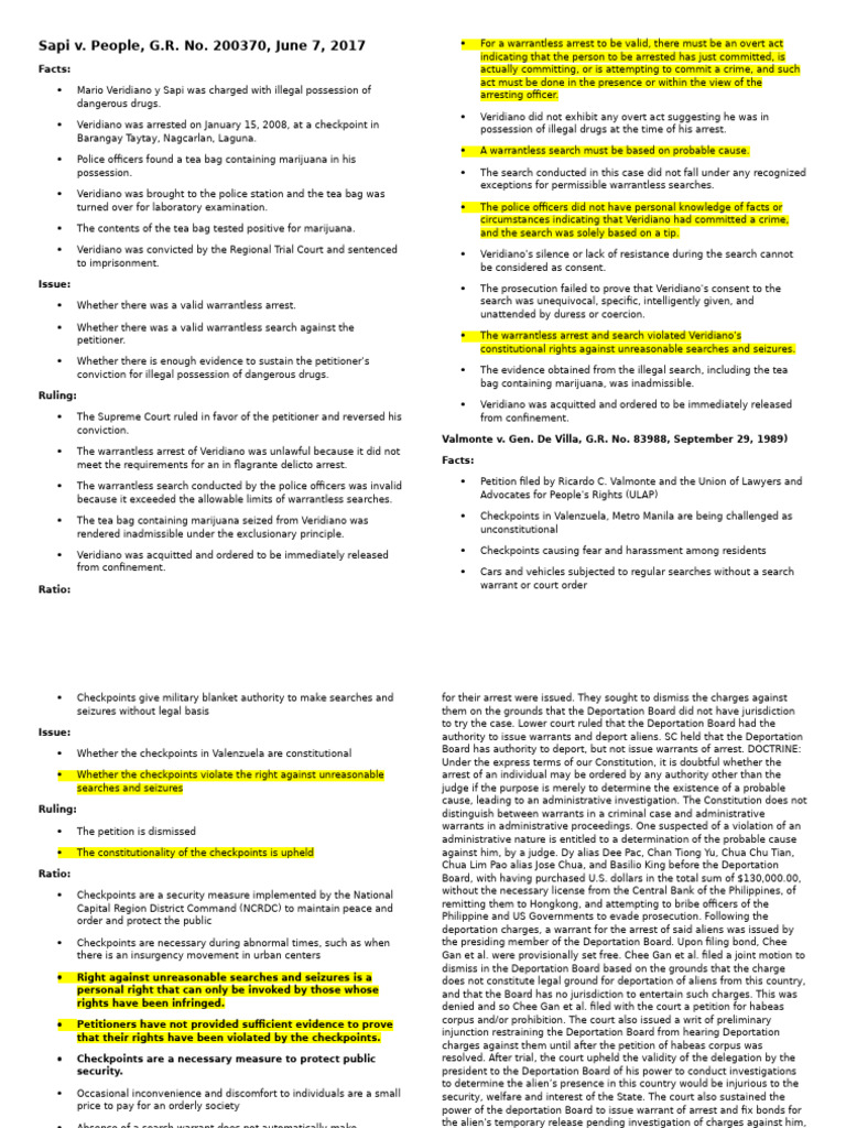 CONST2 Section 2 Cases | PDF