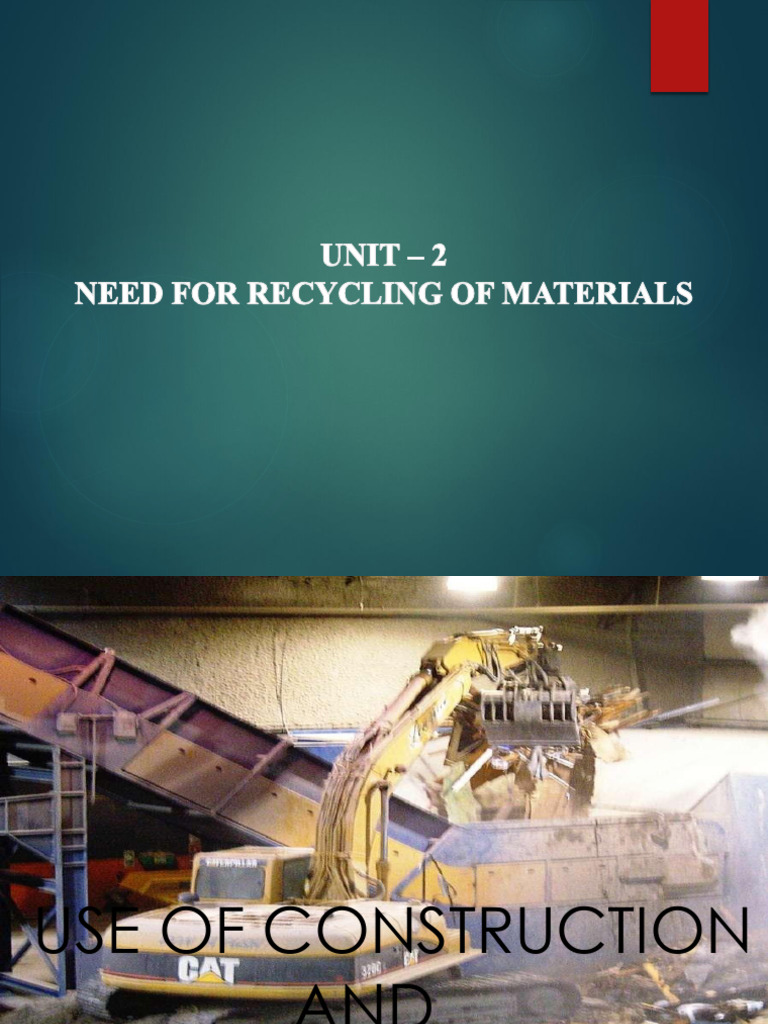 Lecture 06 Recycling of Materials | PDF