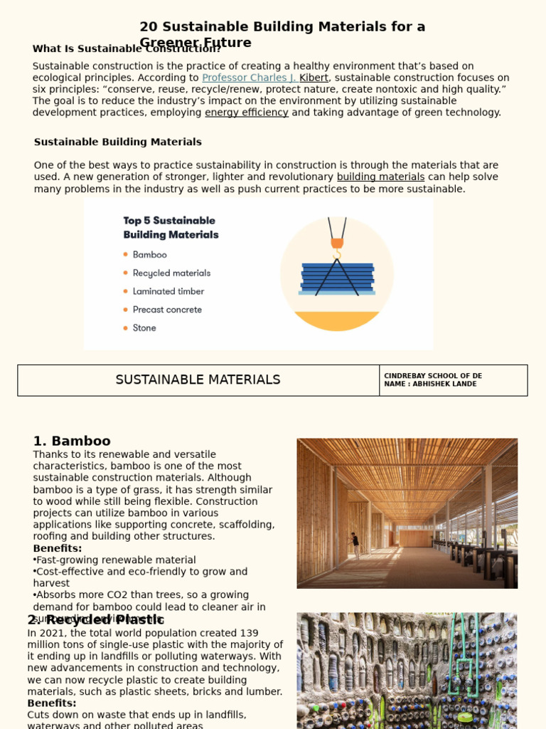 Sustainability Materials | PDF