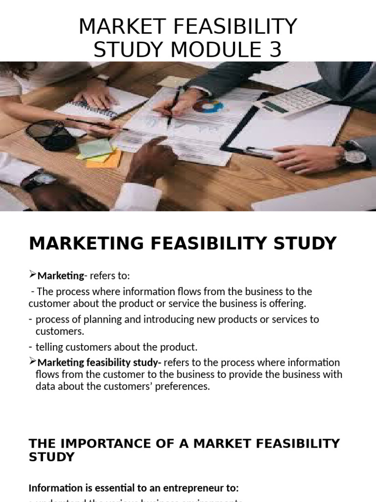 Market Feasibility Study Module 3 Ebm | PDF