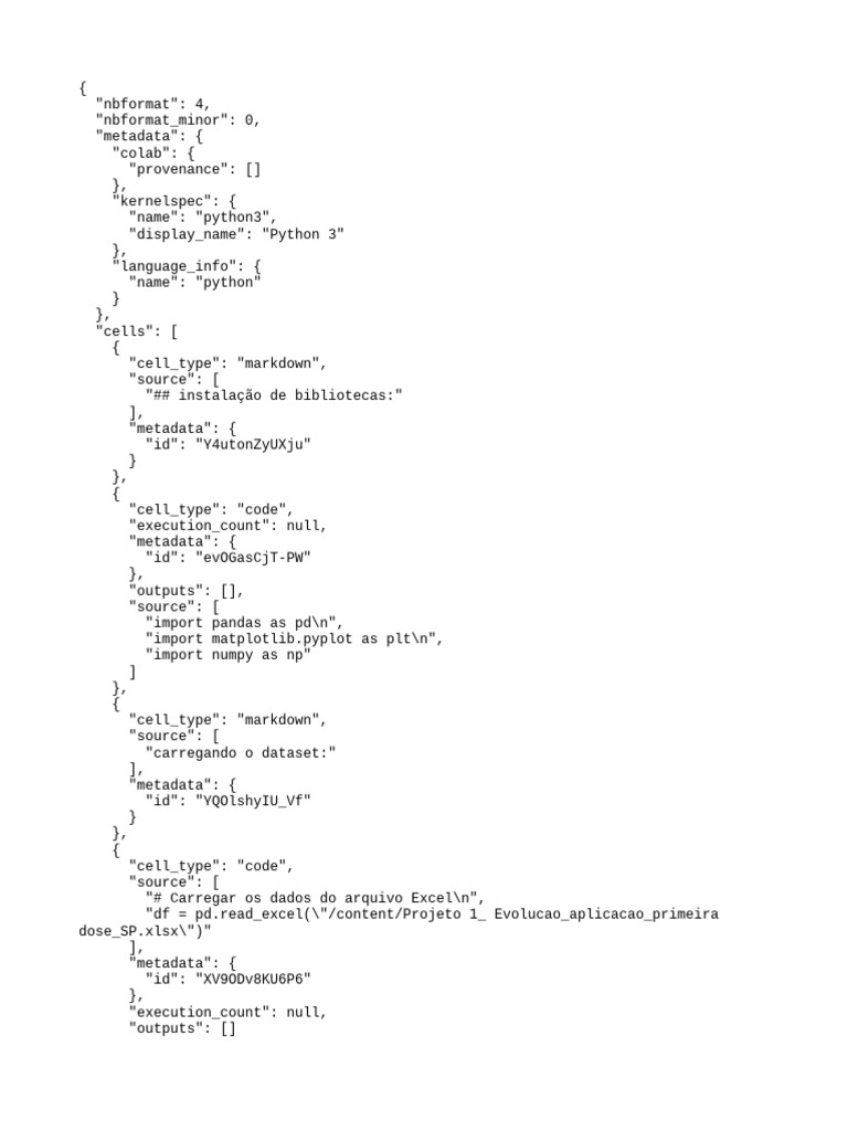 Projeto 1 Calculo - Ipynb 3 | PDF