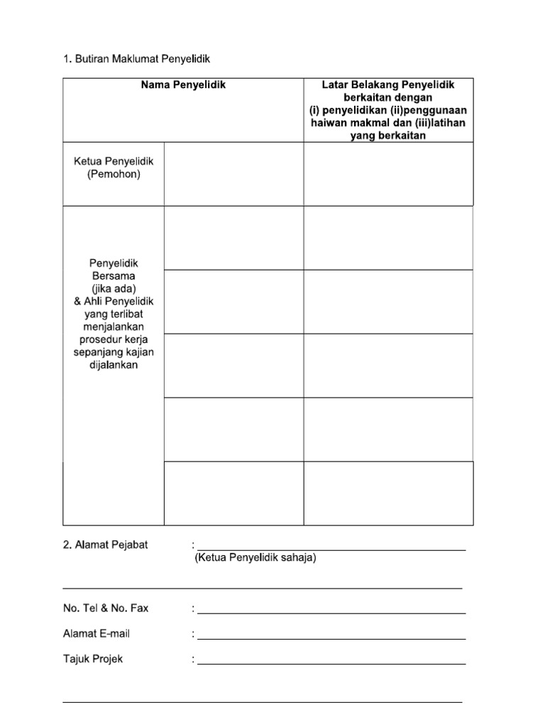ACUC Form | PDF