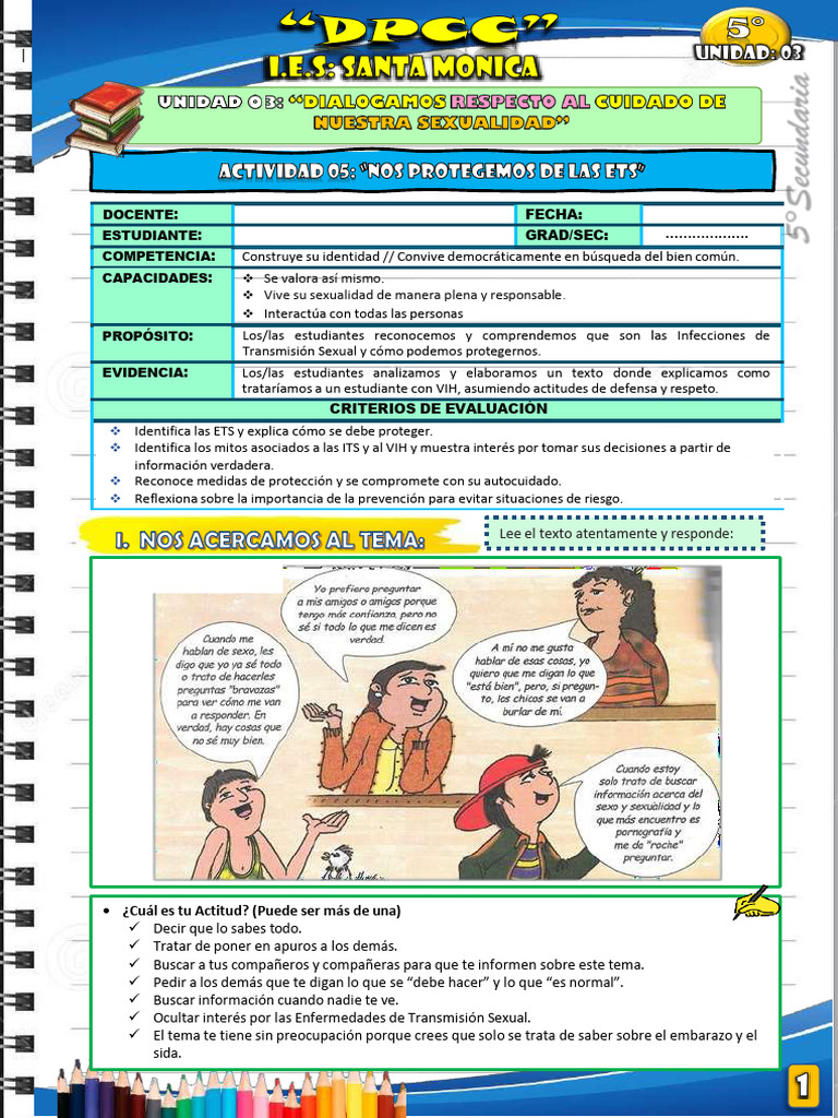 5° DPCC - Actv.05-Unid.3 2024 | PDF